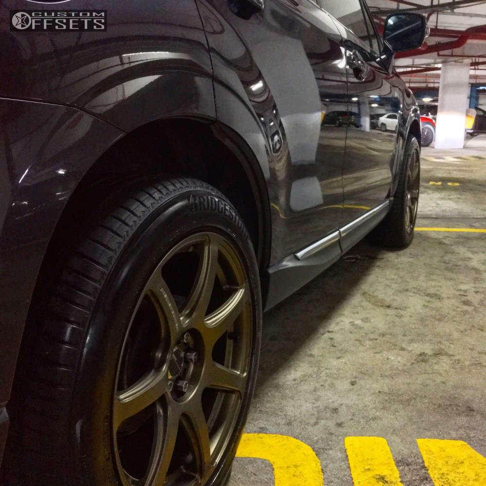 2018 Subaru Forester with 18x8.5 38 Work Emotion T7r and 225/55R18 ...