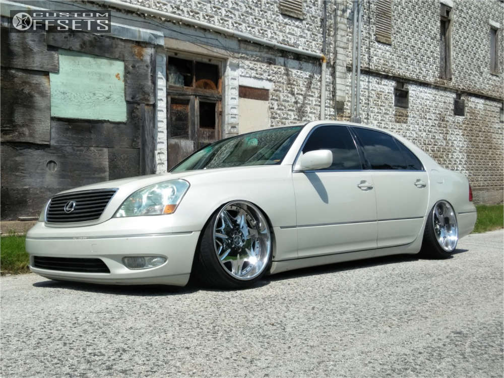 2002 Lexus LS430 with 19x10 32 Work LS207 and 235/35R19 Nankang NS-25 ...