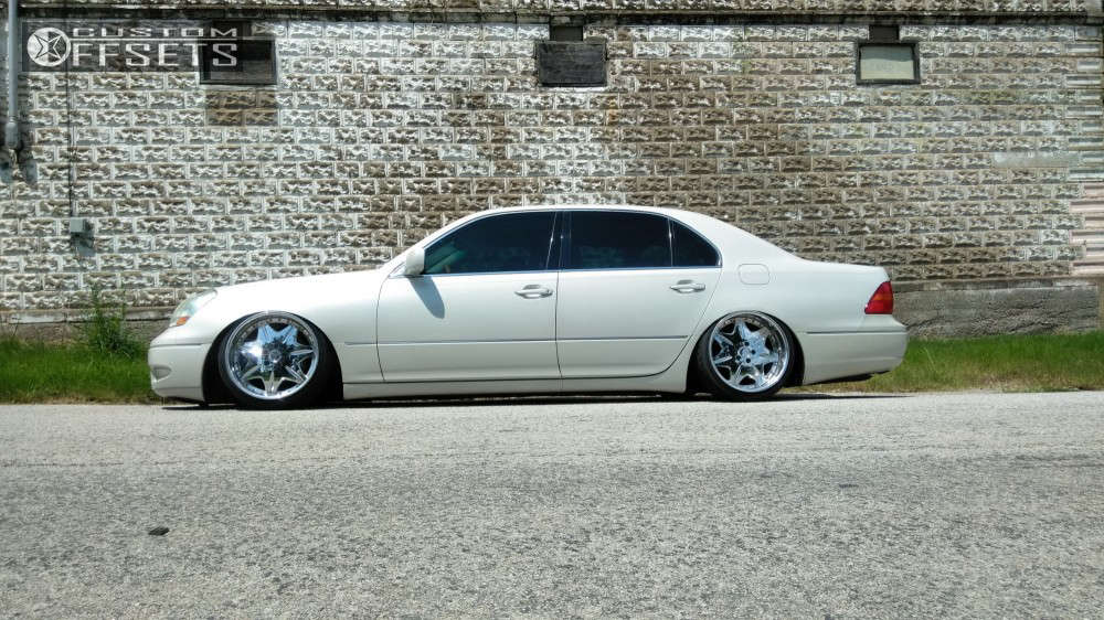 2002 Lexus LS430 with 19x10 32 Work LS207 and 235/35R19 Nankang NS-25 ...