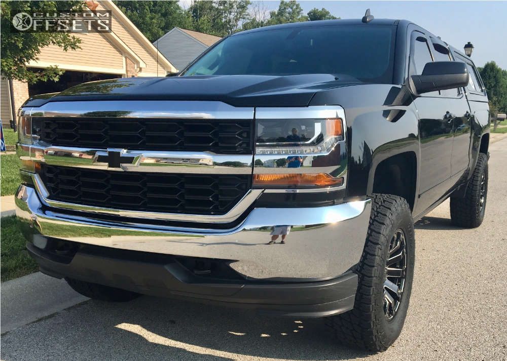 2016 Chevrolet Silverado 1500 with 18x9 -12 Black Rhino Selkirk and 305 ...