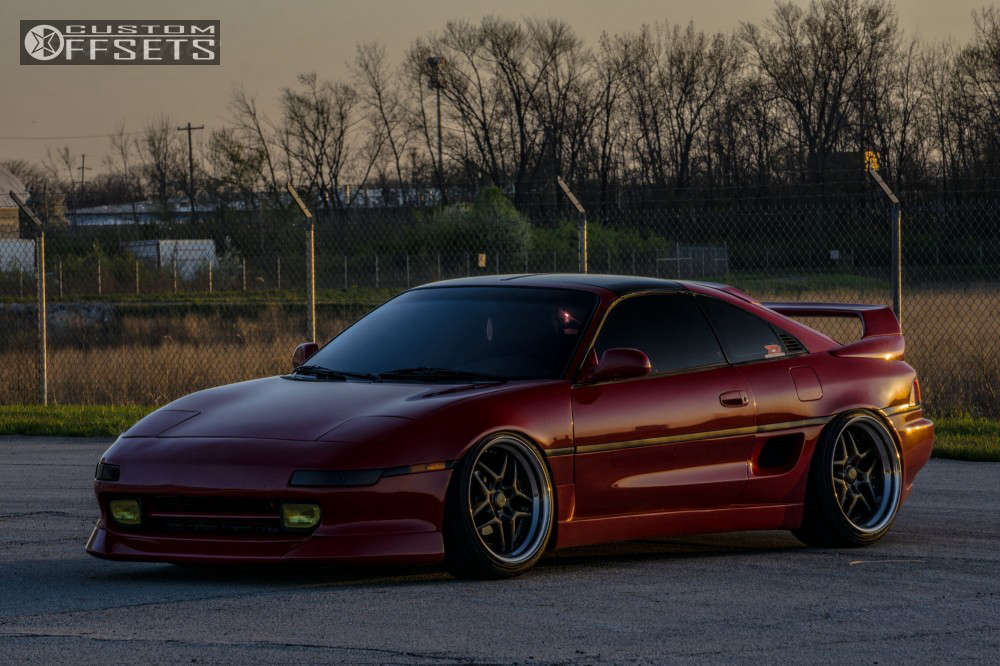 1992 Toyota MR2 with 18x9 15 Blitz Type 03 and 215/35R18 Yokohama S ...