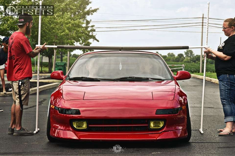1992 Toyota MR2 with 18x9 15 Blitz Type 03 and 215/35R18 Yokohama S ...