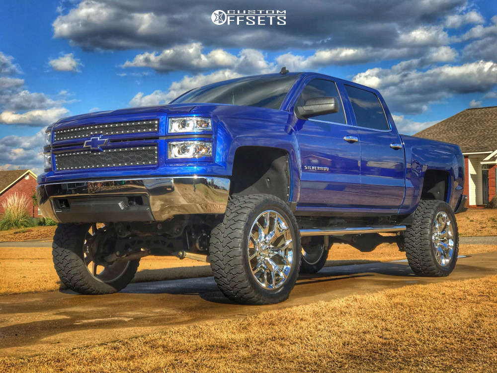 2014 Chevrolet Silverado 1500 with 24x10 31 OE Performance 169 and 37/ ...
