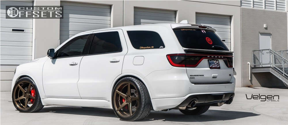 2017 Dodge Durango with 22x10.5 35 Velgen Classic5 and 285/35R22 Nitto ...
