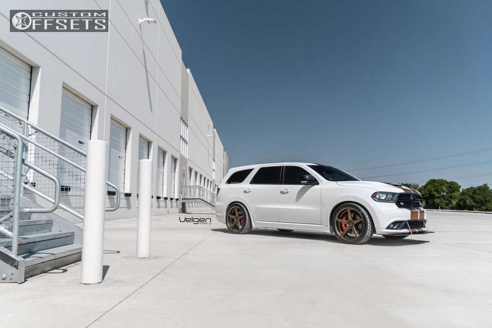 2017 Dodge Durango with 22x10.5 35 Velgen Classic5 and 285/35R22 Nitto ...