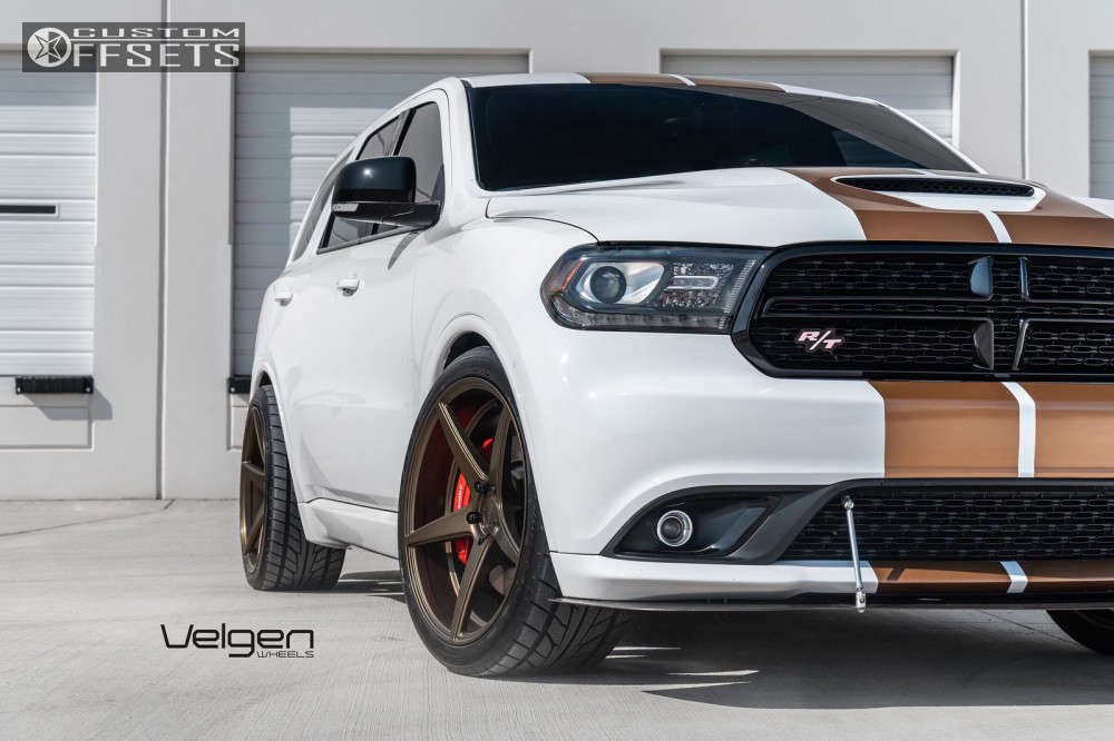 2017 Dodge Durango with 22x10.5 35 Velgen Classic5 and 285/35R22 Nitto ...