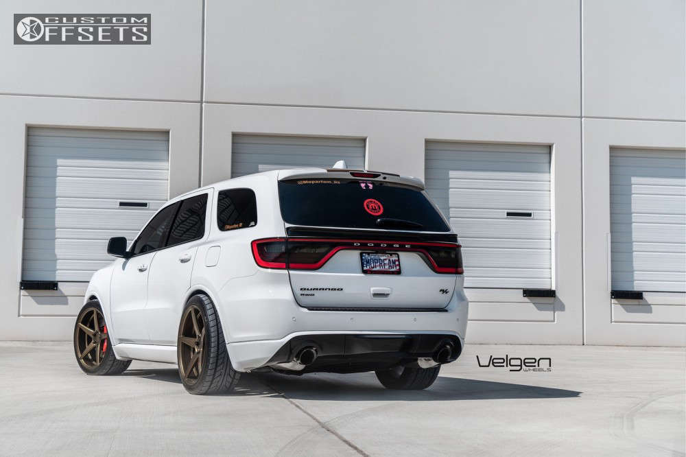 2017 Dodge Durango with 22x10.5 35 Velgen Classic5 and 285/35R22 Nitto ...
