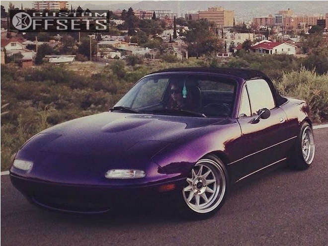 1992 Mazda MX-5 Miata with 15x8.5 17 Ruff R358 and 195/45R15 Toyo Tires ...
