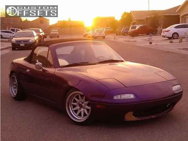 1992 Mazda MX-5 Miata with 15x8.5 17 Ruff R358 and 195/45R15 Toyo Tires ...
