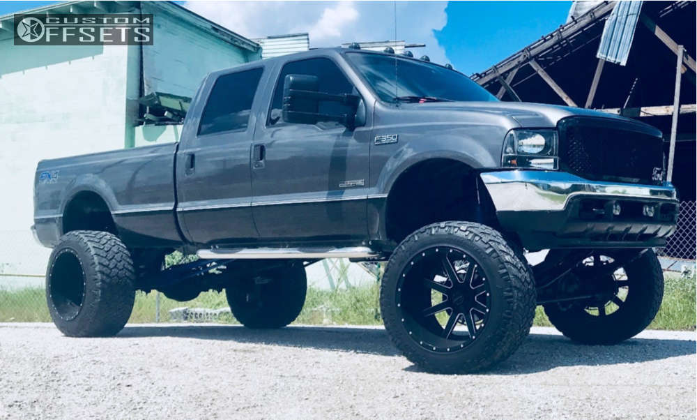 2004 Ford F-350 Super Duty with 24x16 -100 Fuel Maverick and 40/15.5R24 ...