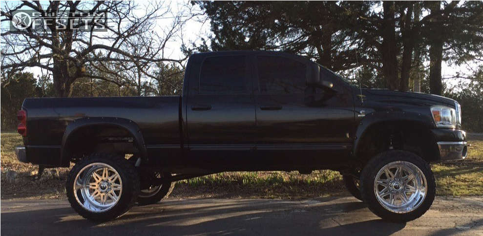 2007 Dodge Ram 2500 with 22x14 -76 Fuel Forged Ff25 and 35/12.5R22 ...