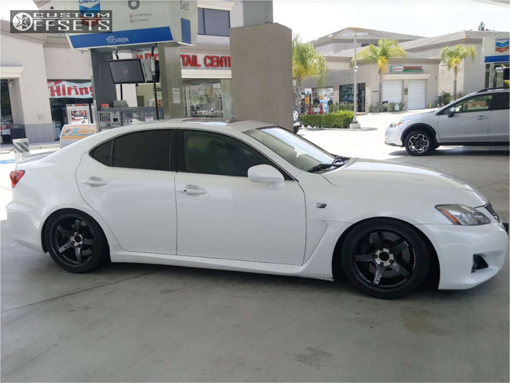 2008 Lexus IS F with 18x9 45 Advan Racing TCIII and 265/35R18 Yokohama ...