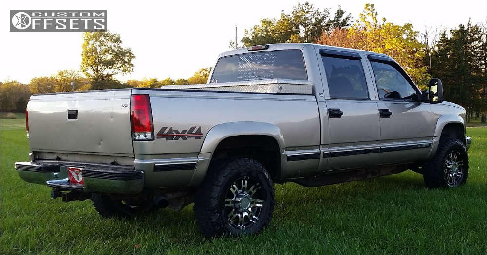 1999 Chevrolet K2500 with 17x8 0 Helo He835 and 285/70R17 BFGoodrich ...