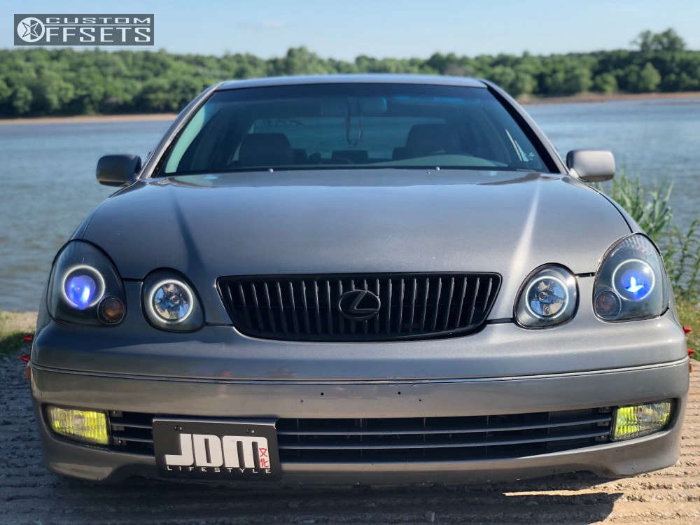 2002 Lexus GS300 with 18x10 25 Varrstoen Mk2 and 235/40R18 Nitto Nt555 ...
