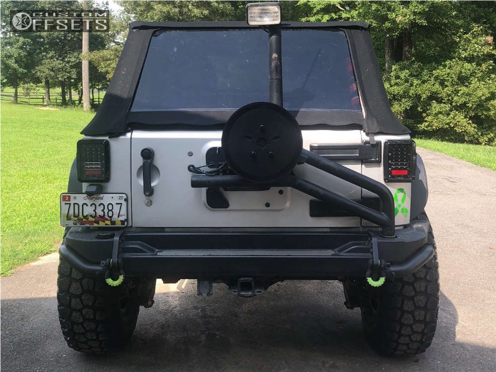 2012 Jeep Wrangler JK with 17x8.5 -12 DV8 Offroad 882 and 37/12.5R17 Ironman All Country Mt and ...