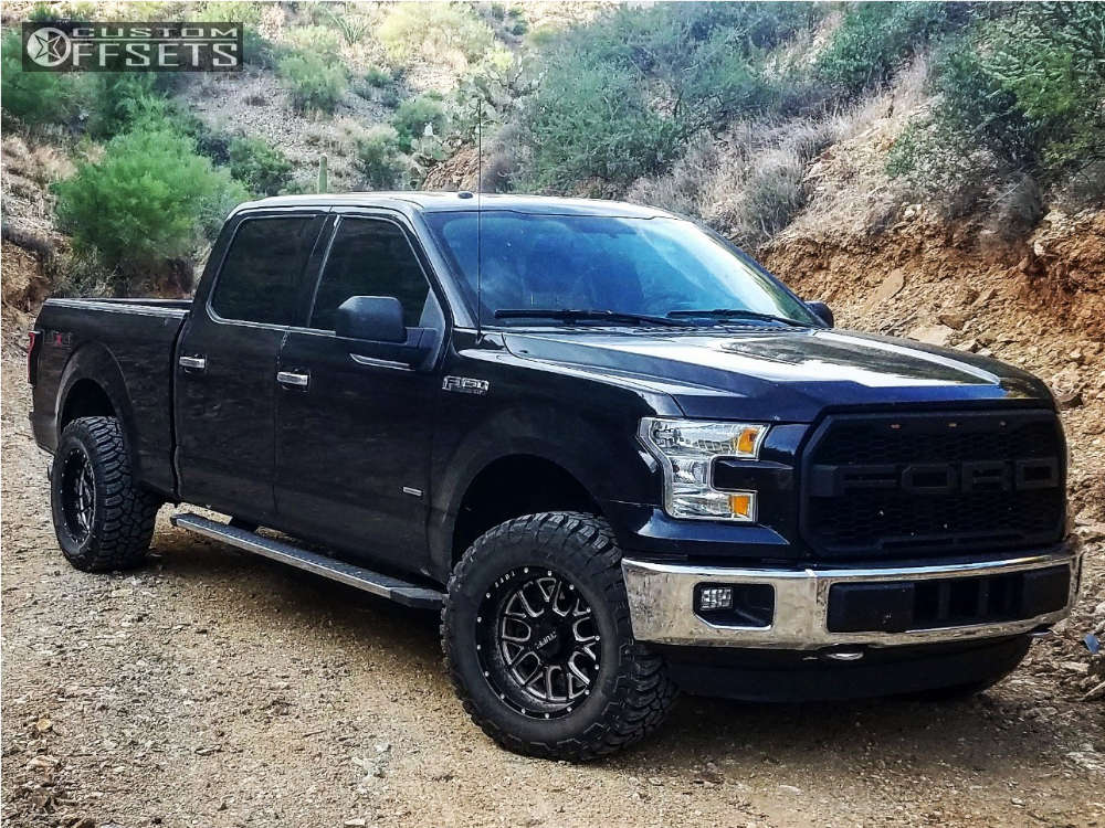 2015 Ford F-150 with 18x10 -19 Tuff T23 and 33/12.5R18 General Grabber ...