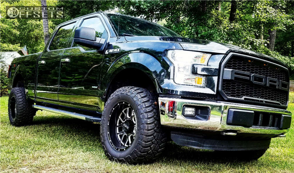 2015 Ford F-150 with 18x10 -19 Tuff T23 and 33/12.5R18 General Grabber ...
