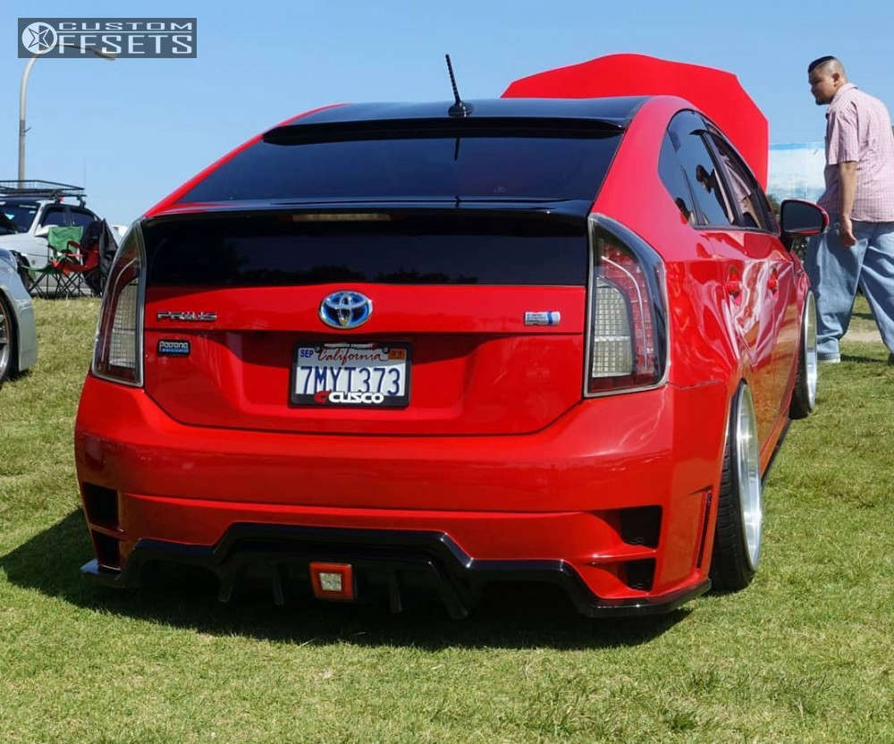 2015 Toyota Prius with 19x9 32 Work Emotion Cr 2p and 215/35R19 Nankang ...