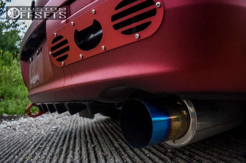 2011 Mitsubishi Lancer with 18x8.5 30 ESR Sr01 and 215/45R18 Hankook ...