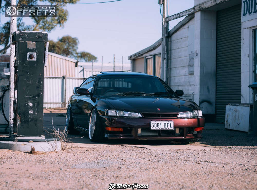 1998 Nissan S14 with 18x9 12 Work VS XX and 215/35R18 Accelera Phi and ...