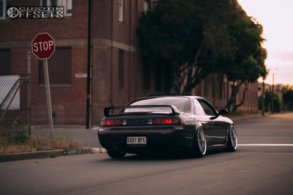 1998 Nissan S14 with 18x9 12 Work VS XX and 215/35R18 Accelera Phi and ...