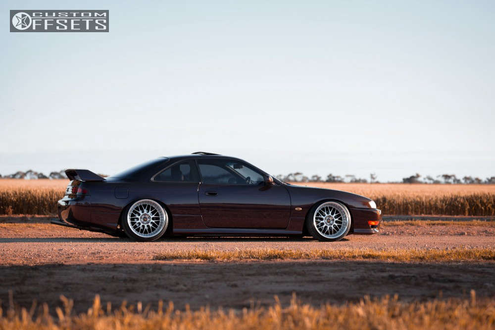 1998 Nissan S14 with 18x9 12 Work VS XX and 215/35R18 Accelera Phi and ...