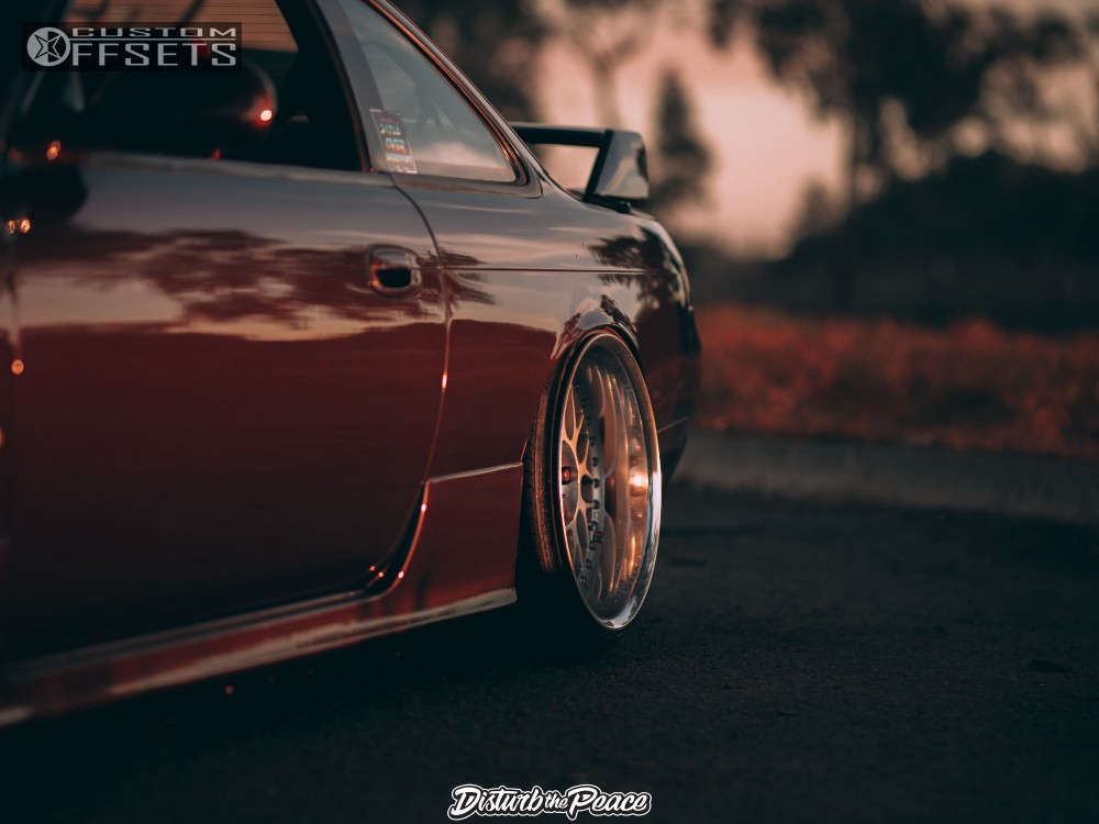 1998 Nissan S14 with 18x9 12 Work VS XX and 215/35R18 Accelera Phi and ...