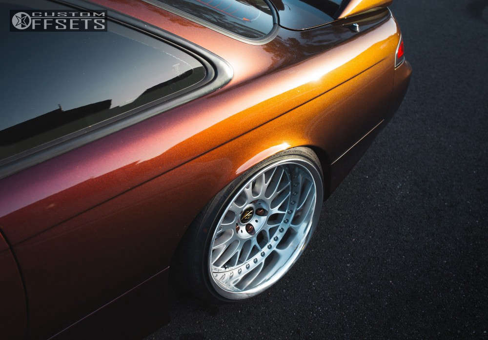 1998 Nissan S14 with 18x9 12 Work VS XX and 215/35R18 Accelera Phi and ...