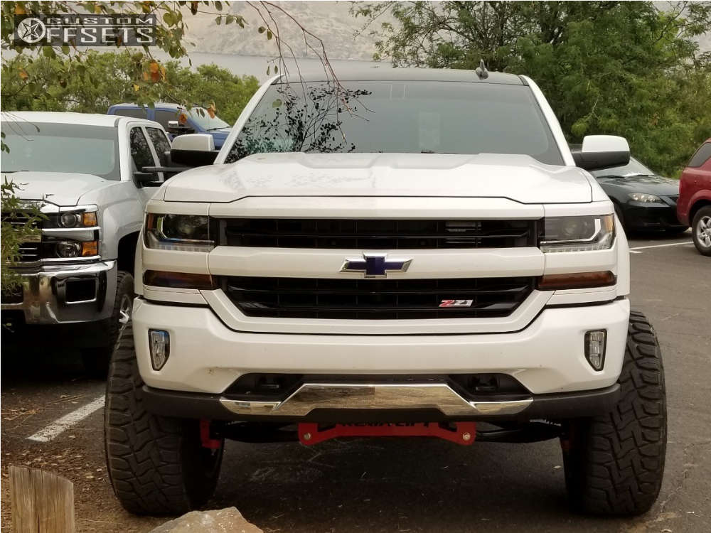 2018 Chevrolet Silverado 1500 with 22x14 -76 Hostile Rage and 37/13 ...