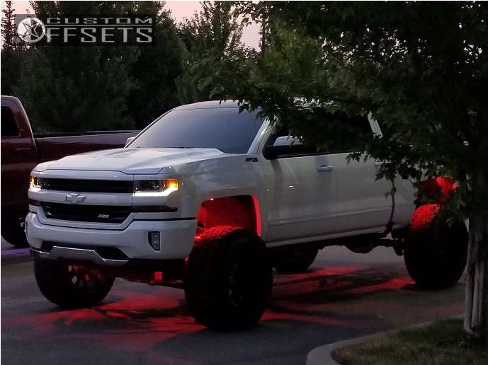 2018 Chevrolet Silverado 1500 with 22x14 -76 Hostile Rage and 37/13 ...
