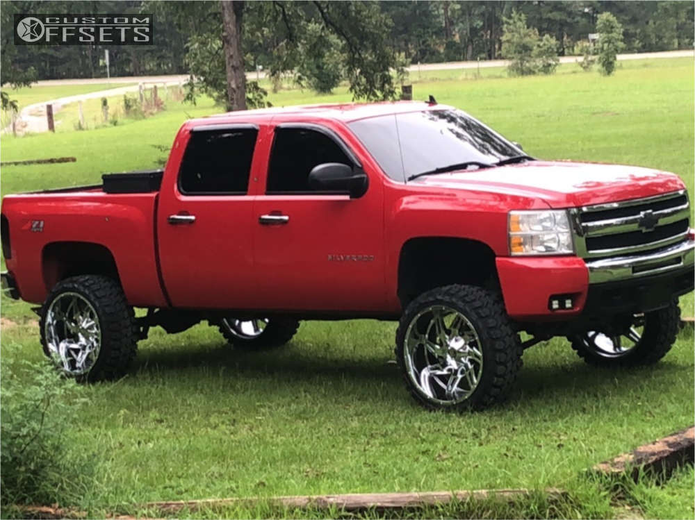 2011 Chevrolet Silverado 1500 with 24x12 -44 Hardcore Offroad Hc05 and ...