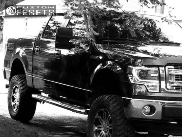 2014 Ford F-150 with 18x8.5 18 Vision Warrior and 35/12.5R18 AMP Mud ...