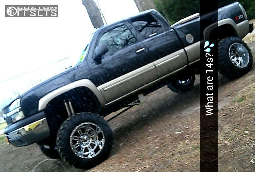 2003 Chevrolet Silverado 1500 with 20x14 -76 XD Riot and 36/13.5R20 ...