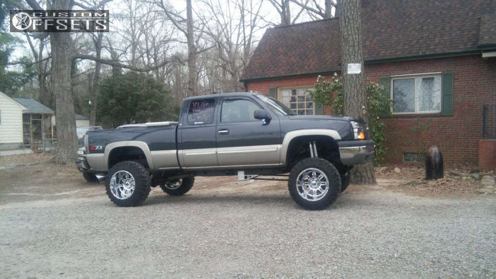 2003 Chevrolet Silverado 1500 with 20x14 -76 XD Riot and 36/13.5R20 ...