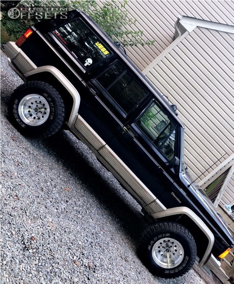 1993 Jeep Cherokee with 15x10 -38 American Racing Outlaw Ii and 31/10 ...