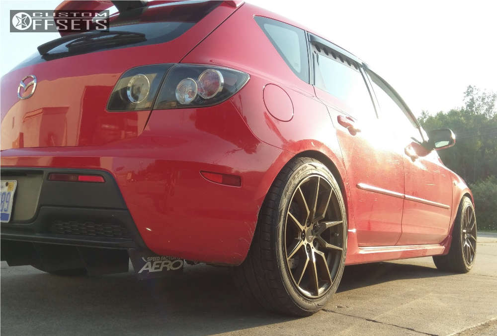 2007 Mazda MazdaSpeed3 with 18x8.5 35 Option Lab R716 and 245/40R18 ...