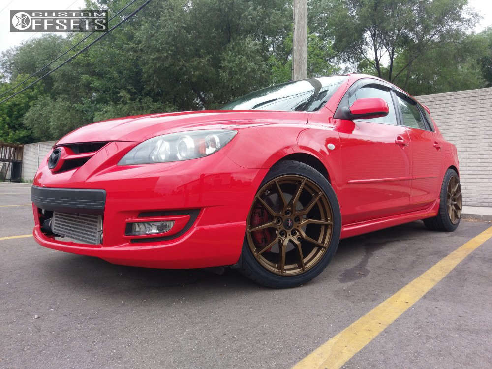 2007 Mazda MazdaSpeed3 with 18x8.5 35 Option Lab R716 and 245/40R18 ...