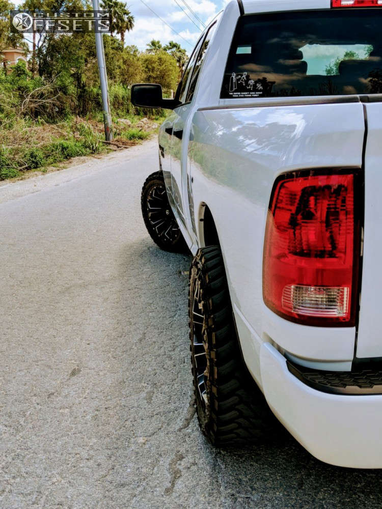 2014 Ram 1500 with 20x10 -18 Fuel Assault and 33/12.5R20 Atturo Trail ...