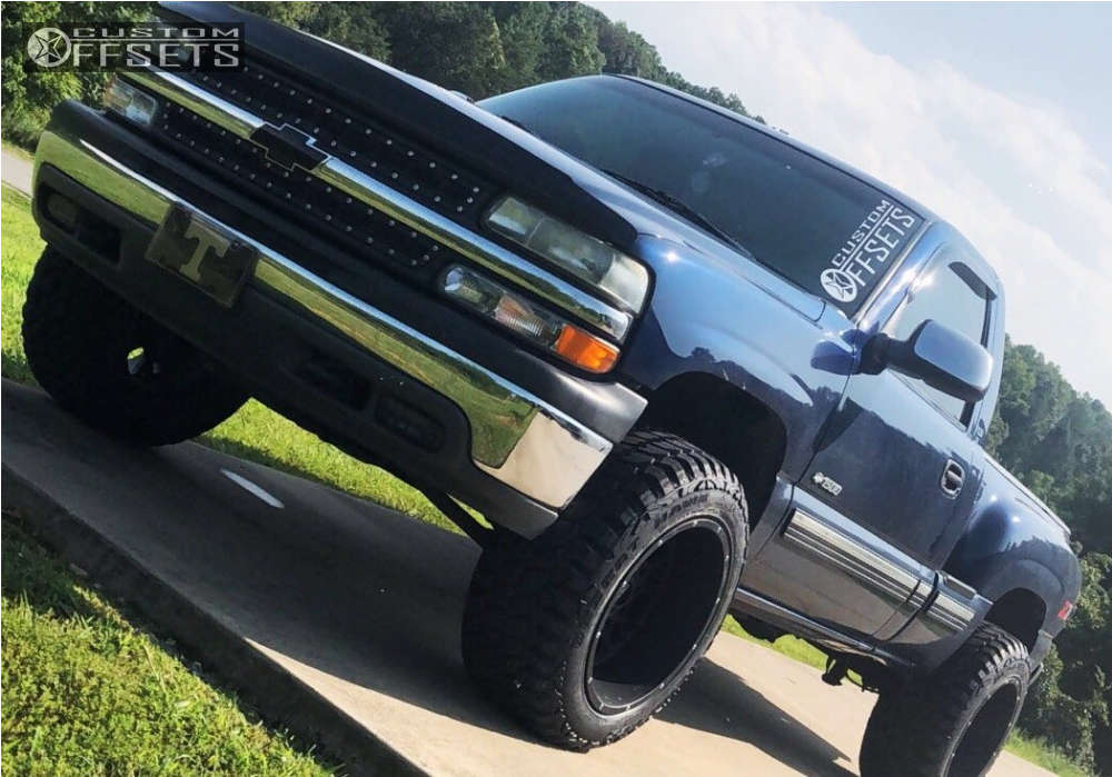 2000 Chevrolet Silverado 1500 with 20x12 -51 Vision Rocker and 33/12 ...