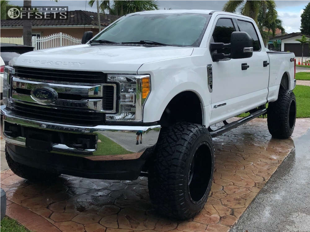 2017 Ford F-250 Super Duty with 22x14 -75 Fuel Stroke and 37/13.5R22 ...