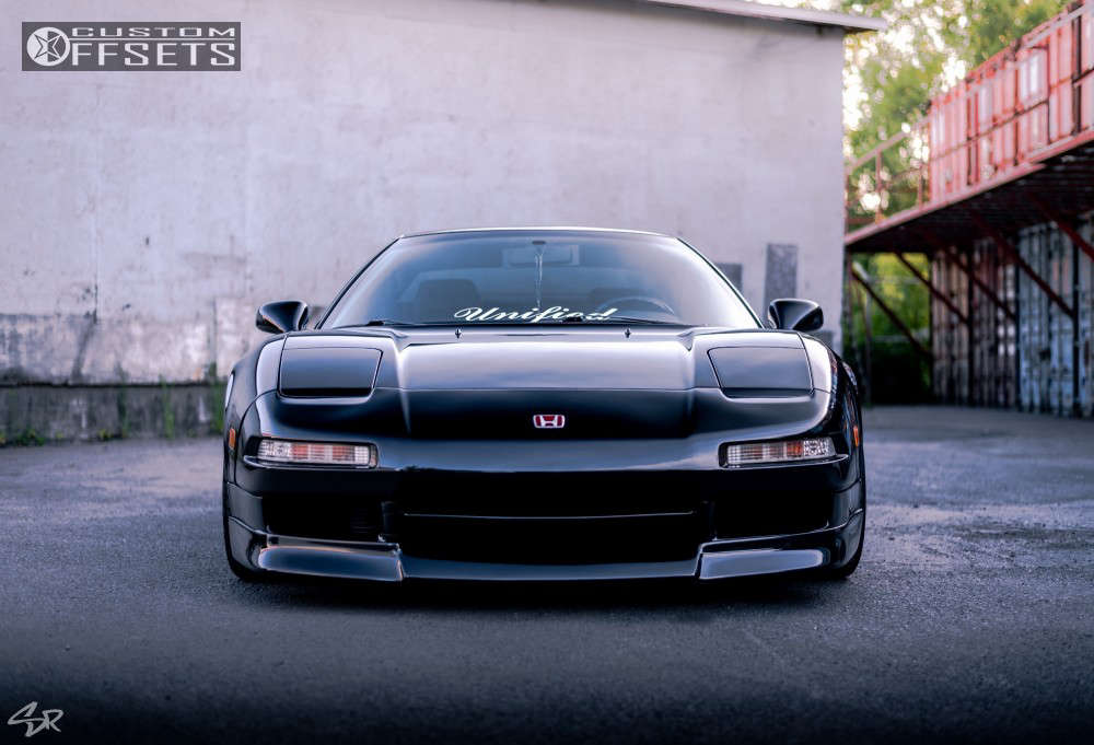 1991 Acura NSX with 18x8 37 Advan Racing RS-D and 225/35R18 Yokohama S ...