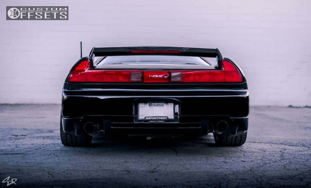 1991 Acura NSX with 18x8 37 Advan Racing RS-D and 225/35R18 Yokohama S ...