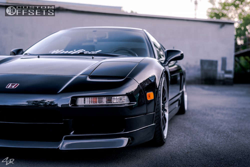 1991 Acura NSX with 18x8 37 Advan Racing RS-D and 225/35R18 Yokohama S ...