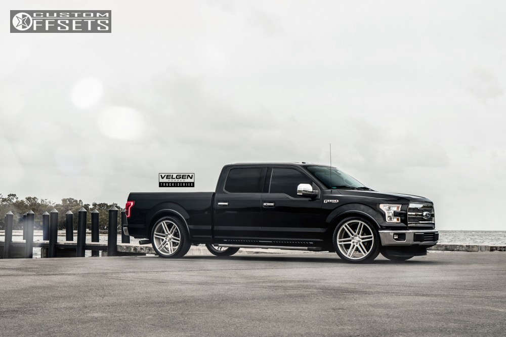 2016 Ford F-150 with 24x10 30 Velgen Vft6 and 305/35R24 Delinte D8 ...