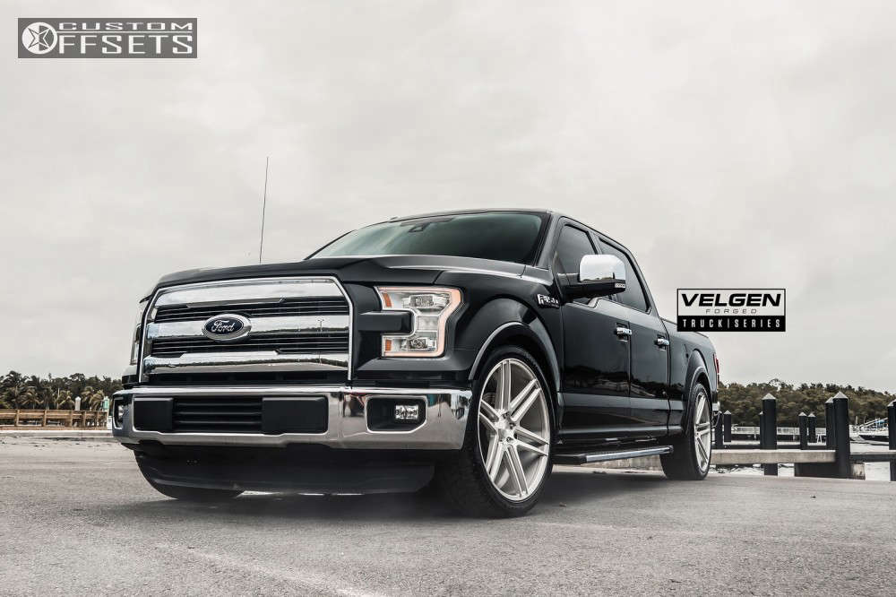 2016 Ford F-150 with 24x10 30 Velgen Vft6 and 305/35R24 Delinte D8 ...