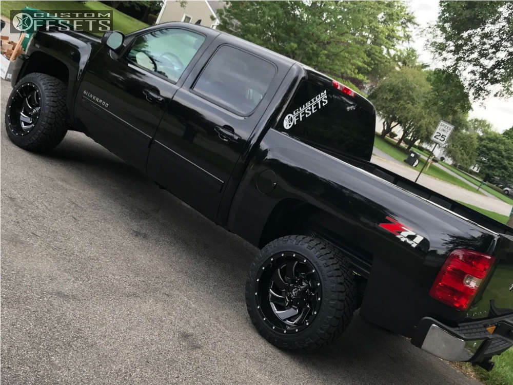 2012 Chevrolet Silverado 1500 with 20x12 -44 Fuel Cleaver and 275/55R20 ...