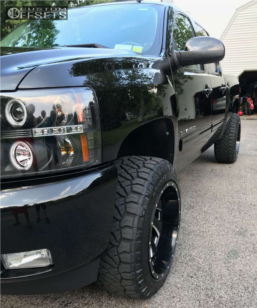2012 Chevrolet Silverado 1500 with 20x12 -44 Fuel Cleaver and 275/55R20 ...