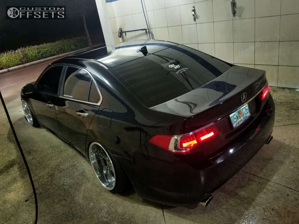 2012 Acura TSX with 18x9.5 20 Weds Cerberus Ii and 225/35R18 Nankang NS ...