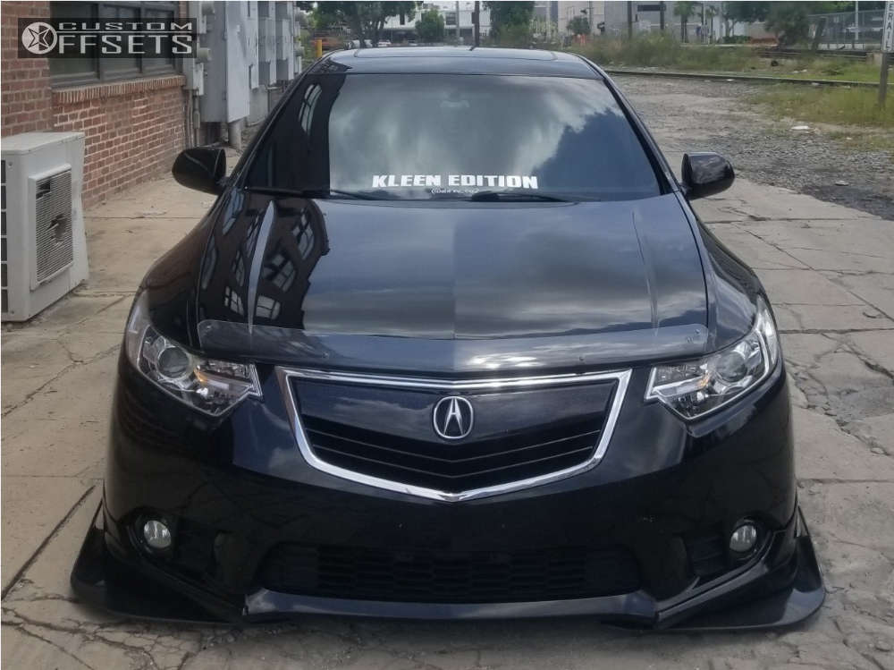 2012 Acura TSX with 18x9.5 20 Weds Cerberus Ii and 225/35R18 Nankang NS ...