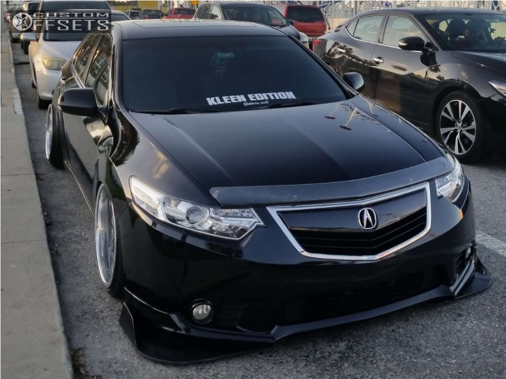 2012 Acura TSX with 18x9.5 20 Weds Cerberus Ii and 225/35R18 Nankang NS ...